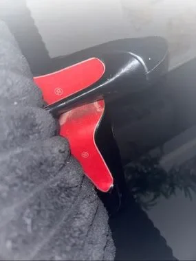 Shoes | Black Patent High Heel Pumps With Red Sole Women | Poshmark